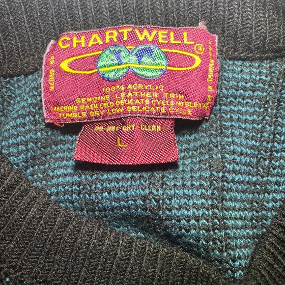 Chartwell | Sweaters | Vintage Blue Purple And Gold Chartwell Sweater ...